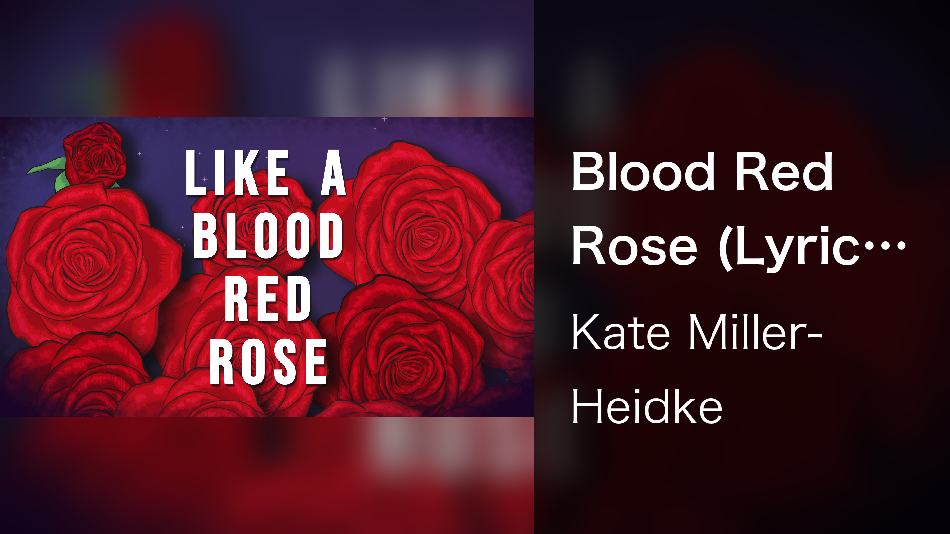 Blood Red Rose (Lyric Video)(音楽・ライブ / 2020) - 動画配信 | U-NEXT 31日間無料トライアル