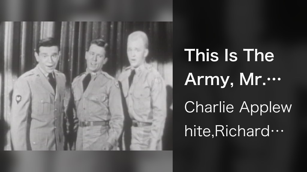 This Is The Army, Mr. Jones (Live On The Ed Sullivan Show, June 17 ...