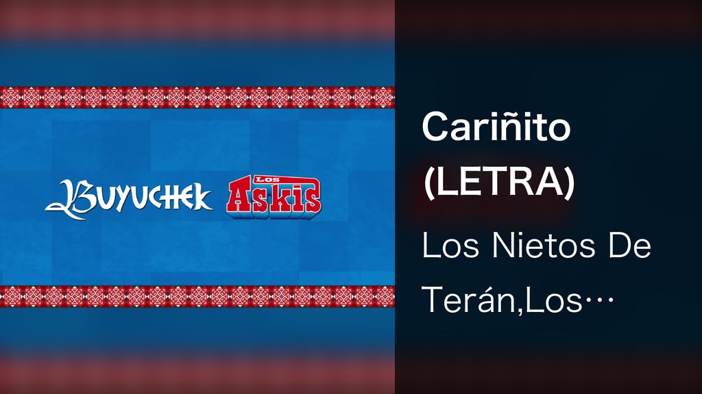 Cariñito (LETRA)(音楽・ライブ / 2021) - 動画配信 | U-NEXT 31日間無料トライアル
