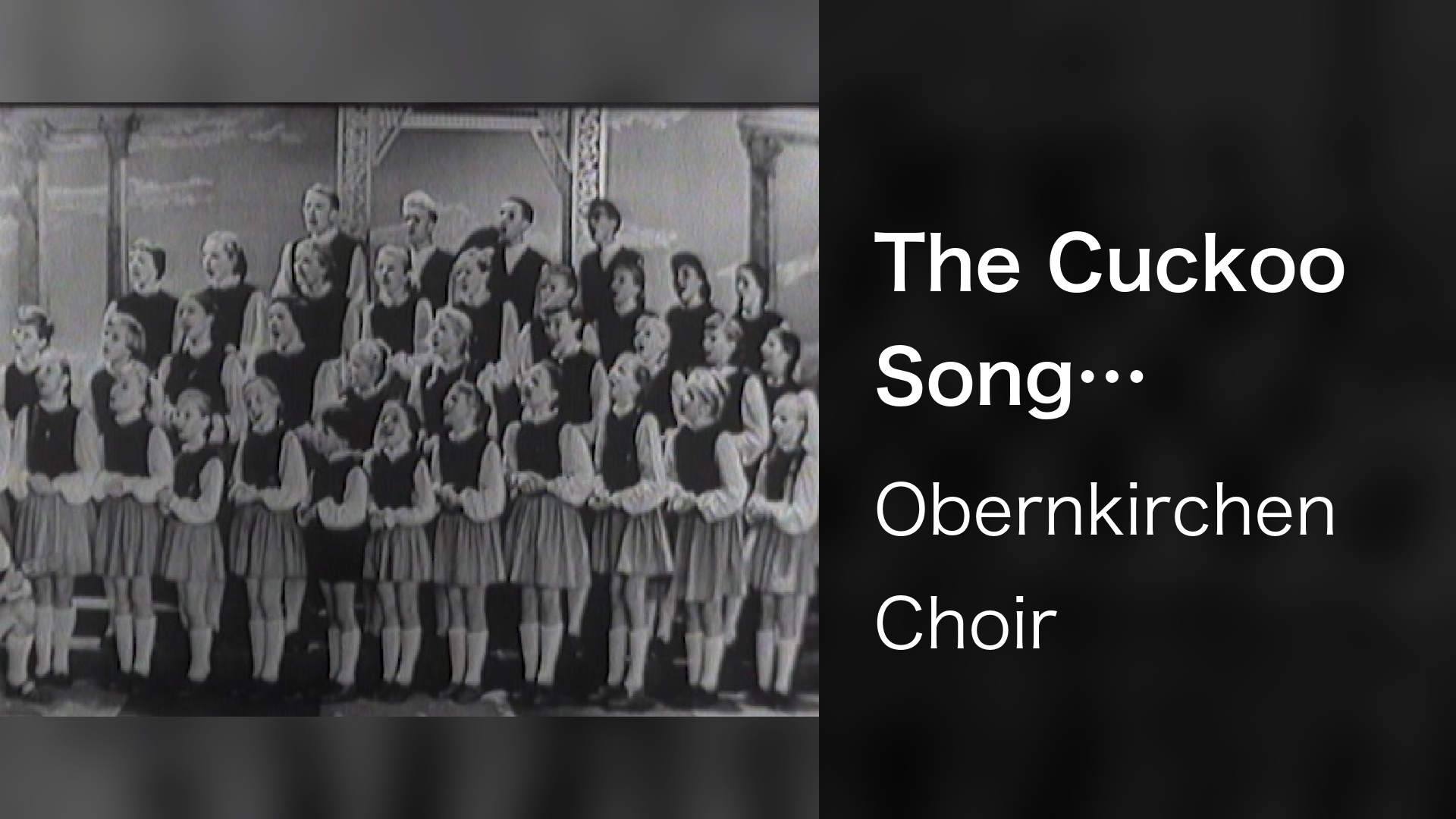 The Cuckoo Song (Kuckuck, Kuckuck, Ruft's Aus Dem Wald) (Live On The Ed ...