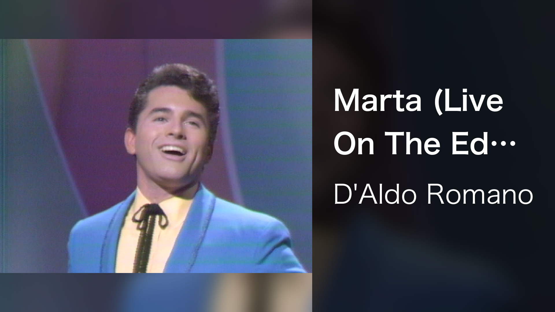 Marta (Live On The Ed Sullivan Show, May 15, 1966)(音楽・ライブ / 2022) - 動画 ...