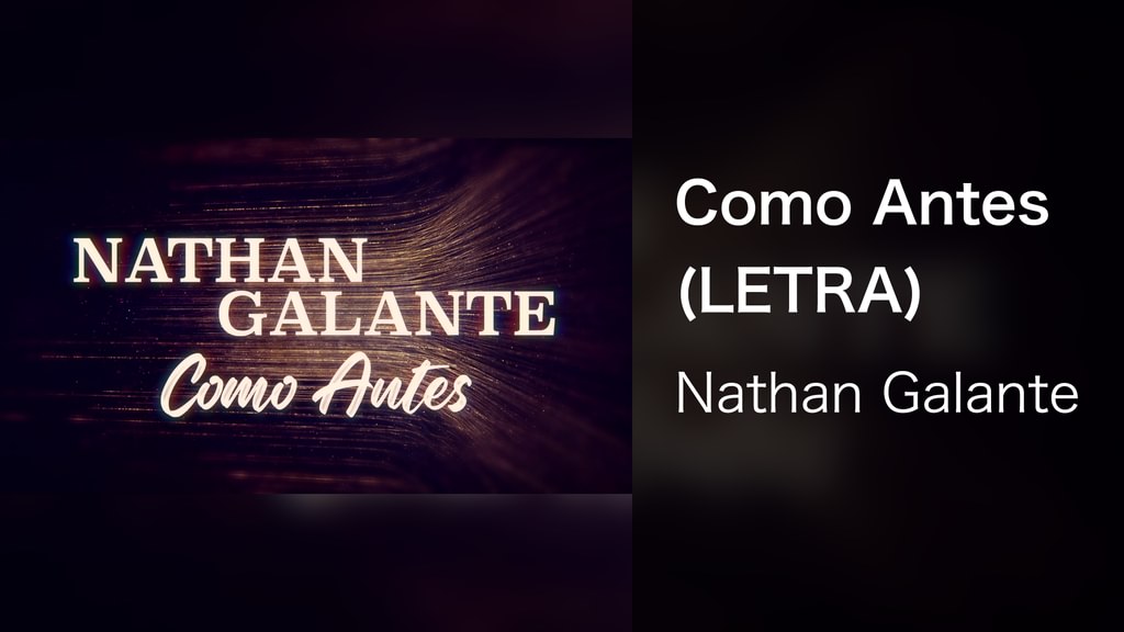 Como Antes (LETRA)(音楽・ライブ / 2022) - 動画配信 | U-NEXT 31日間無料トライアル