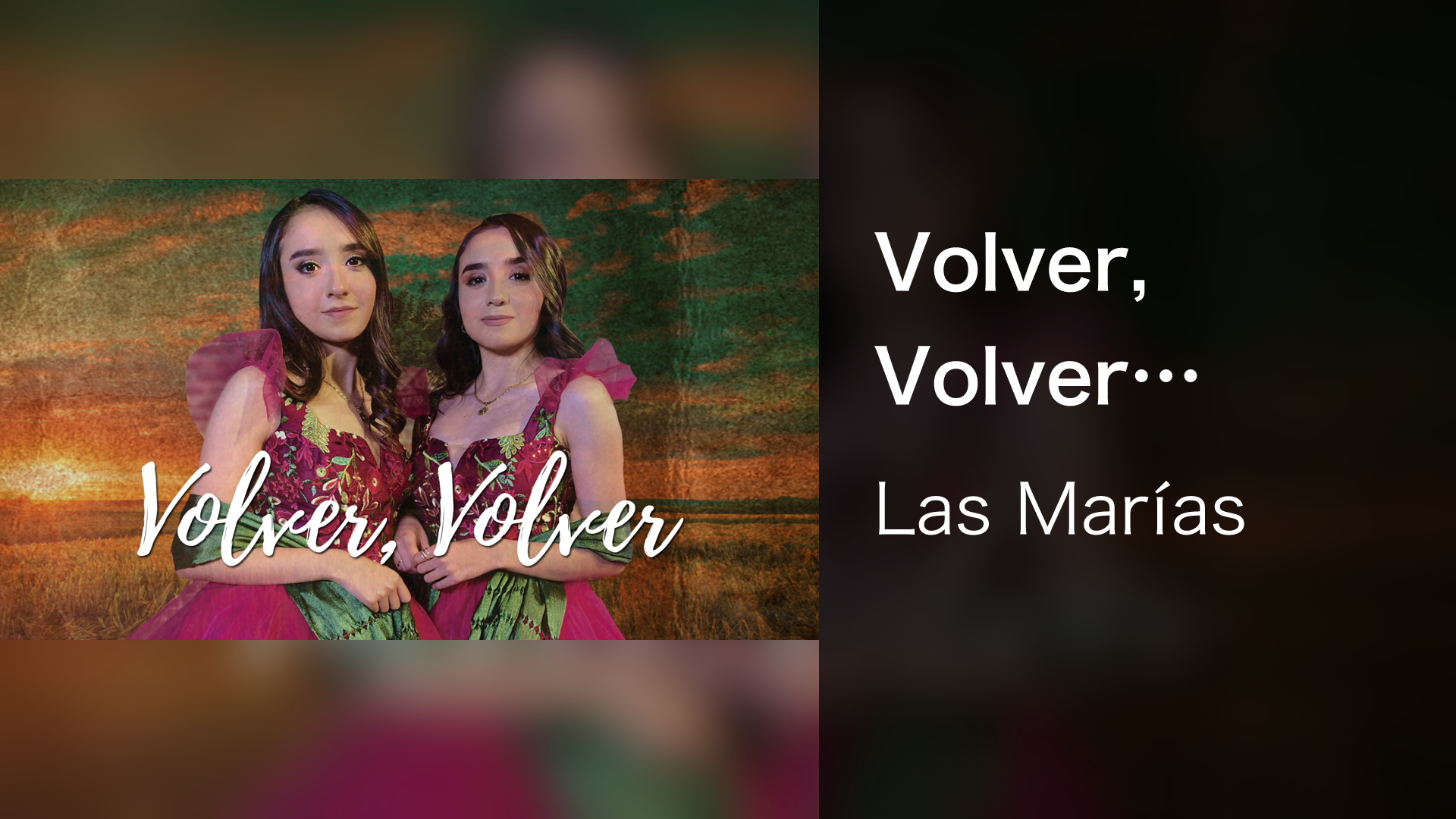 Volver, Volver (LETRA)(音楽・ライブ / 2022) - 動画配信 | U-NEXT 31日間無料トライアル