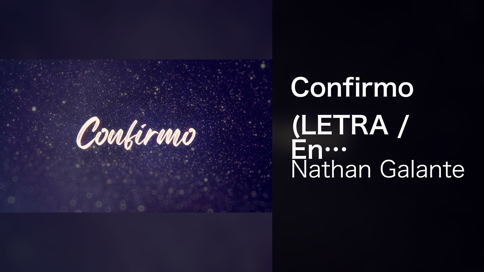 Confirmo (LETRA / En Vivo)(音楽・ライブ / 2022) - 動画配信 | U-NEXT 31日間無料トライアル