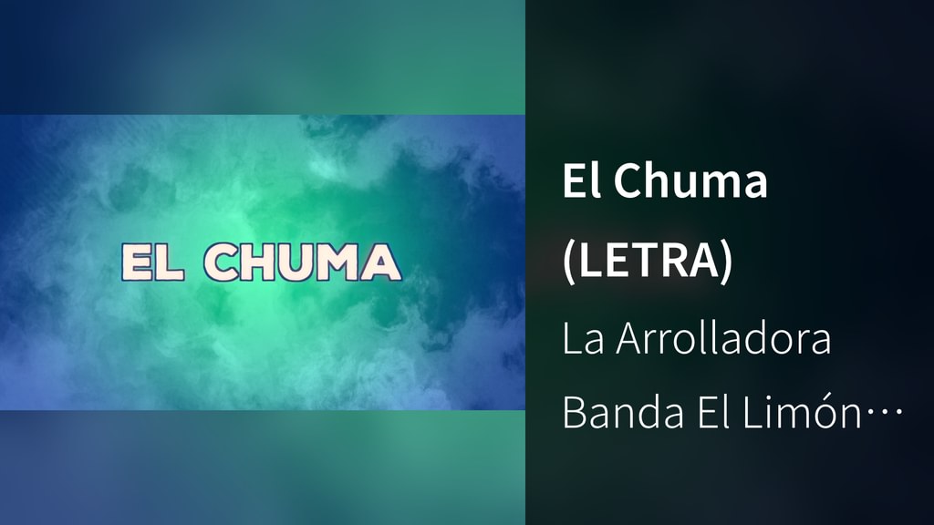 El Chuma (LETRA)(音楽・ライブ / 2023) - 動画配信 | U-NEXT 31日間無料トライアル