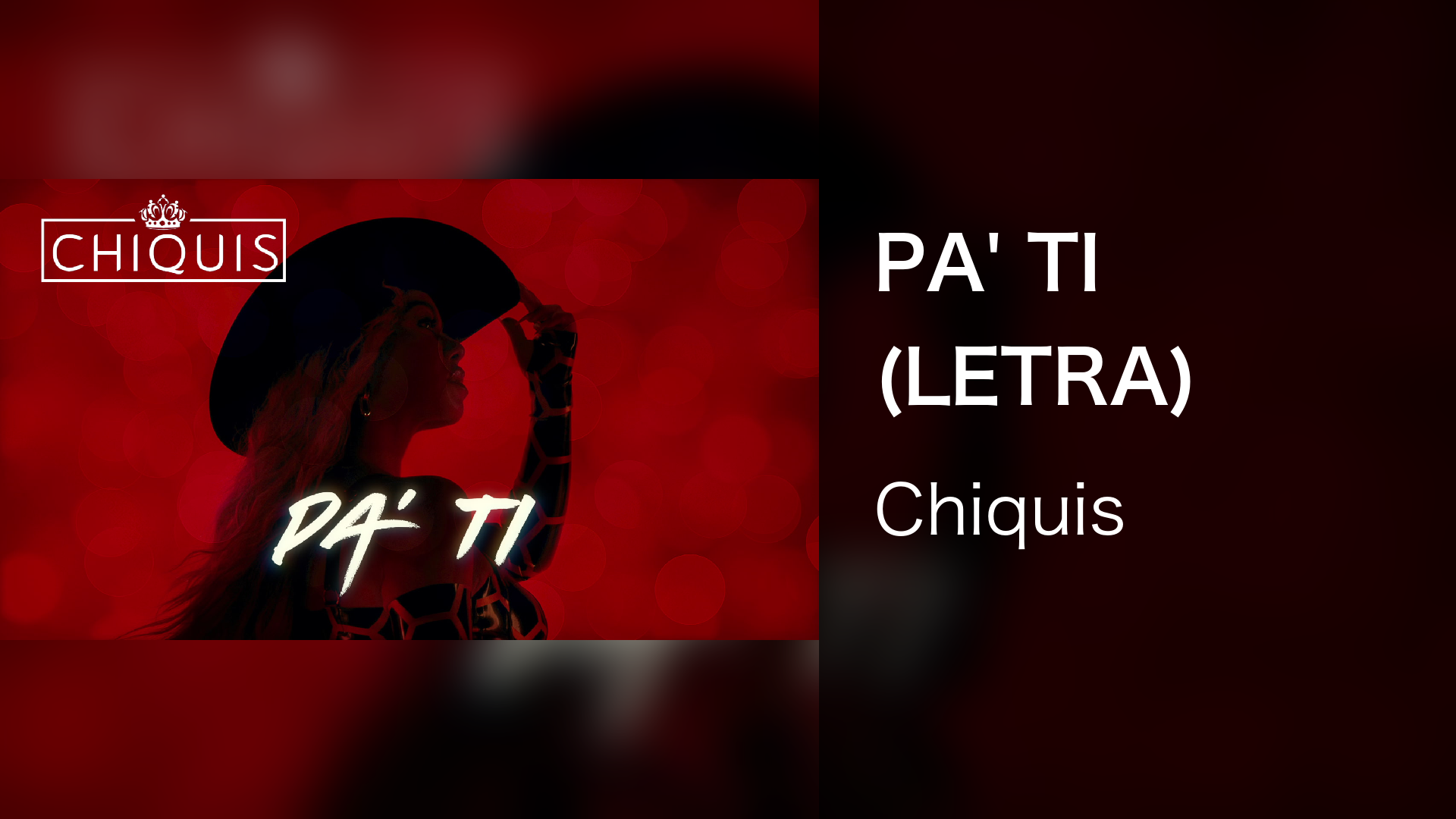 PA' TI (LETRA)(音楽・ライブ / 2023) - 動画配信 | U-NEXT 31日間無料トライアル