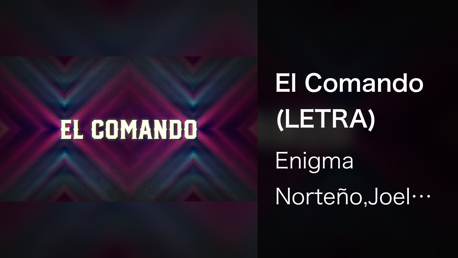 El Comando (LETRA)(音楽・ライブ / 2024) - 動画配信 | U-NEXT 31日間無料トライアル