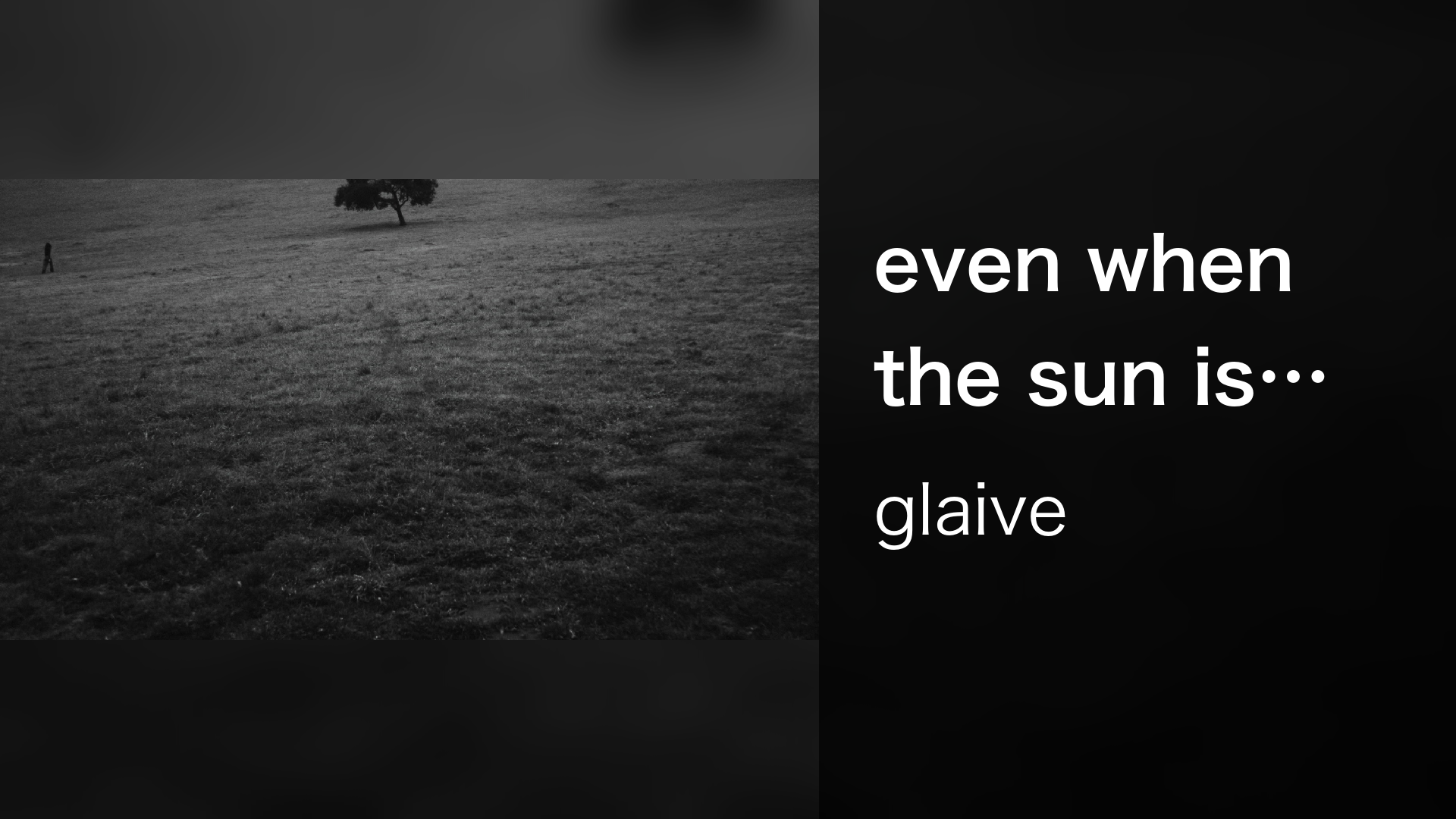 even when the sun is dead, will you tell them how hard i tried (Lyric ...