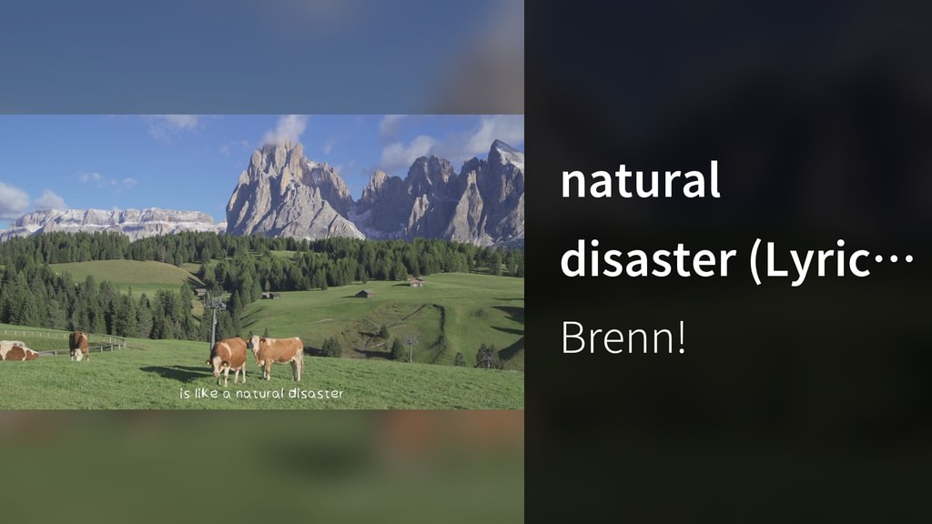 natural disaster (Lyric Video)(音楽・ライブ / 2025) - 動画配信 | U-NEXT 31日間無料トライアル