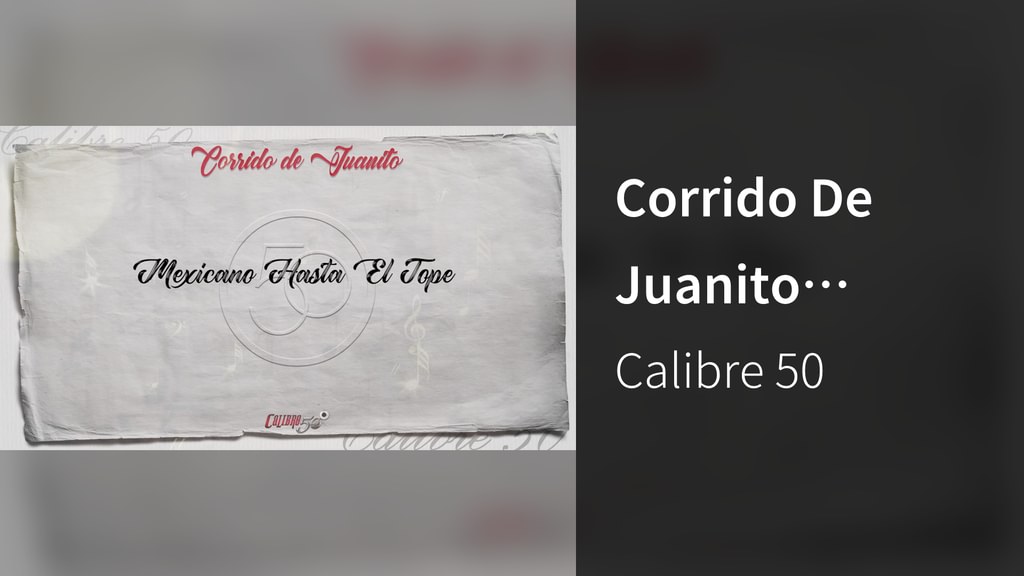 Corrido De Juanito (Karaoke)(音楽・ライブ / 2021) - 動画配信 | U-NEXT 31日間無料トライアル