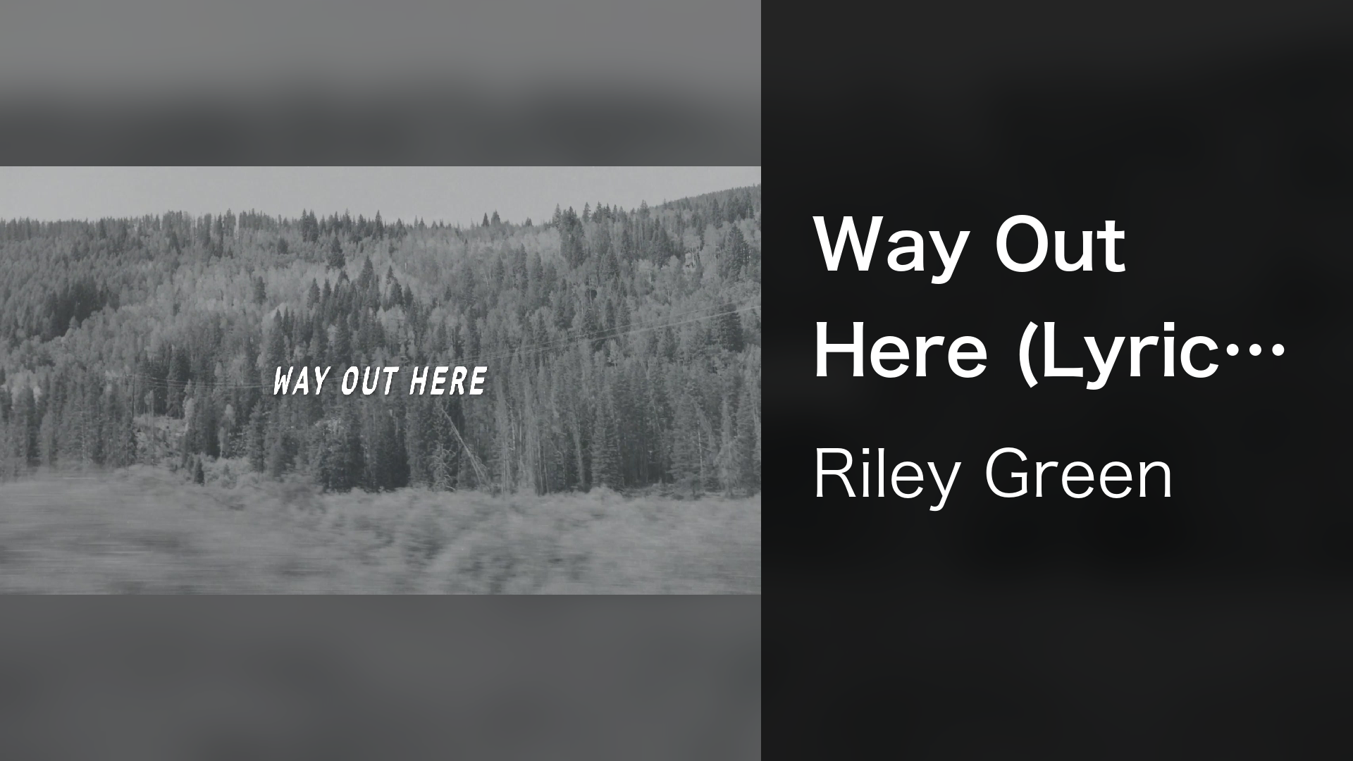 Way Out Here (Lyric Video)(音楽・ライブ / 2024) - 動画配信 | U-NEXT 31日間無料トライアル
